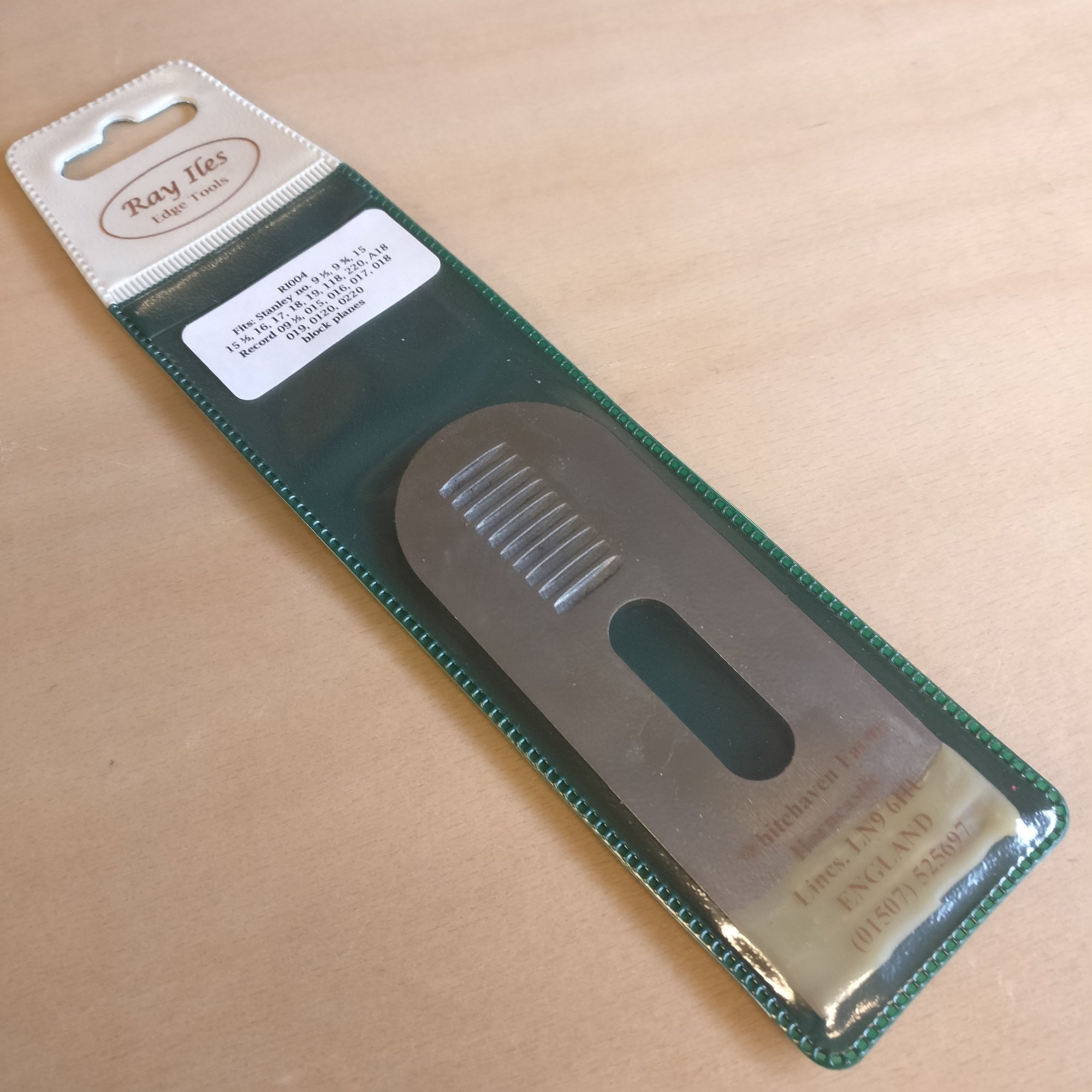 Ray Iles 1-5/8" Stanley & Record Block Plane Blade - Classic Hand Tools ...