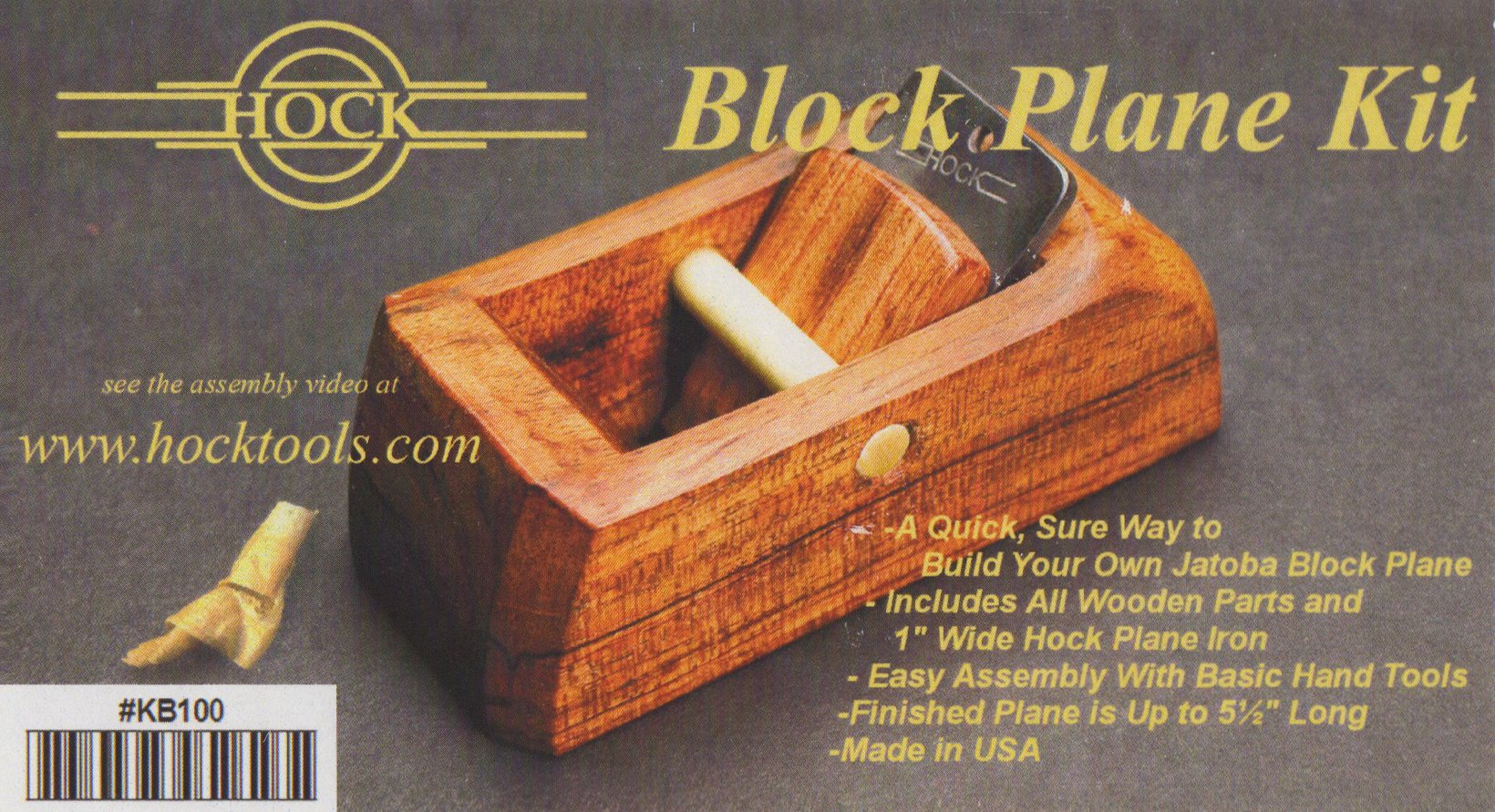 Hock Block Plane Kit - Classic Hand Tools Limited