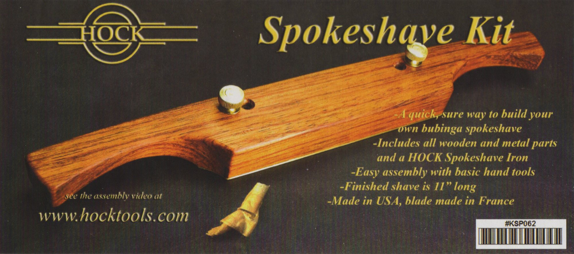 Hock Bubinga Spokeshave Kit - Classic Hand Tools Limited