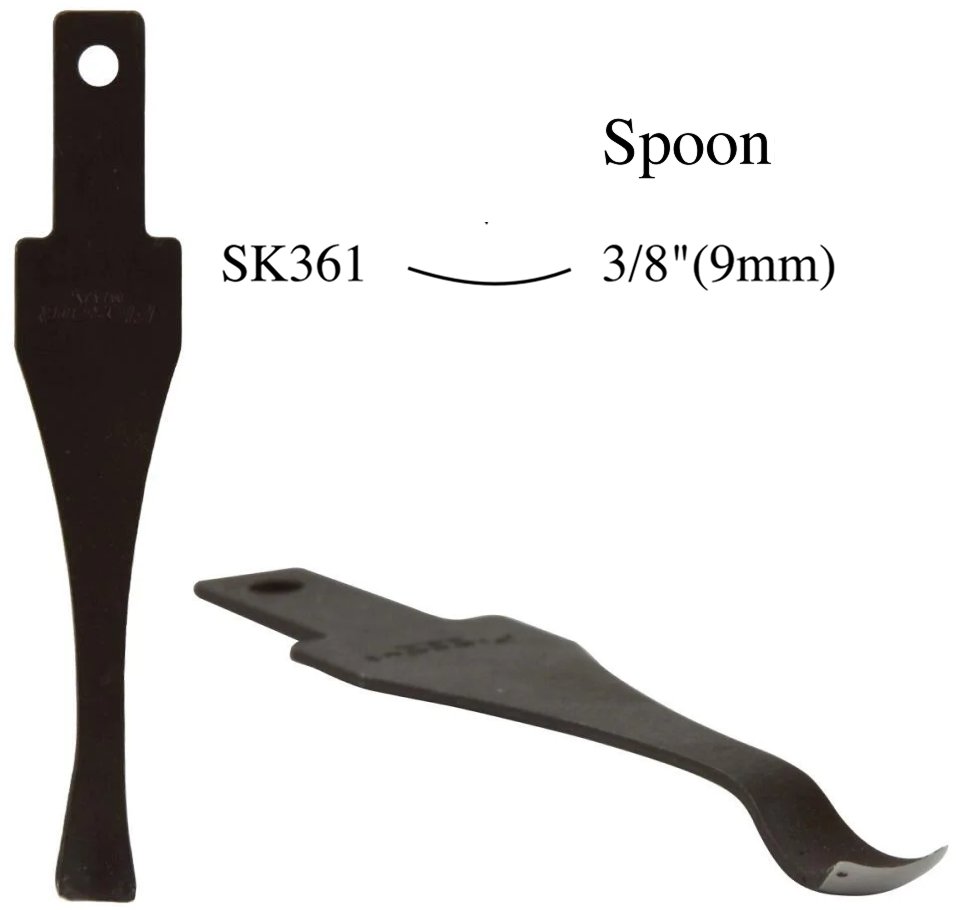 Flexcut 45° 1/8" (3mm) Spoon - Classic Hand Tools Limited