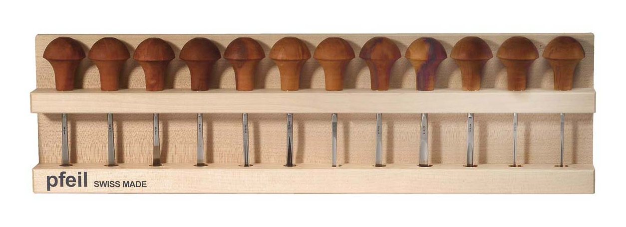 Pfeil Lino & Block Cutting Tools - Sets of 12 - Classic Hand Tools Limited