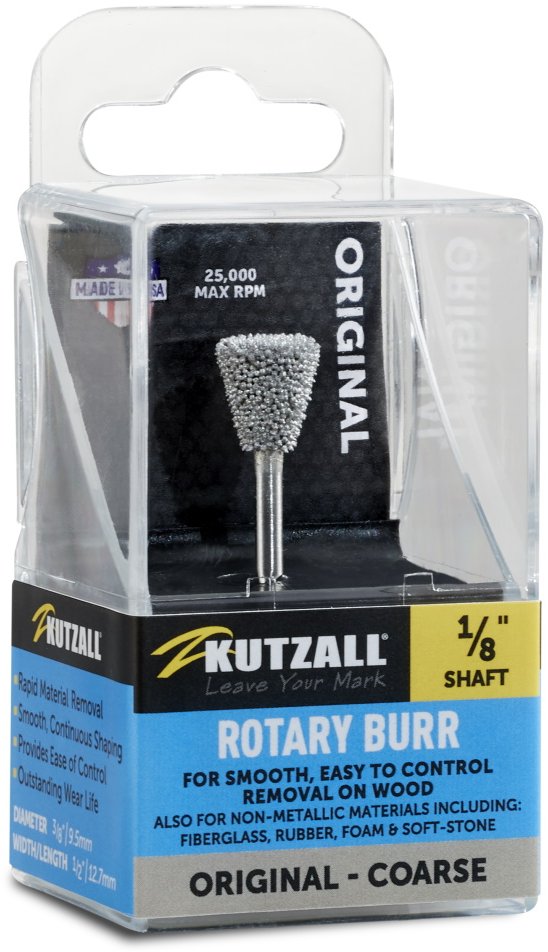 Kutzall 1/8'' Dovetail Burr - 3/8'' x 1/2'' - Classic Hand Tools Limited
