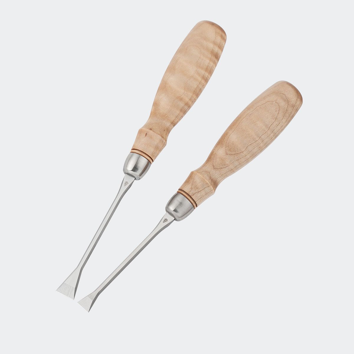 Blue Spruce Optima Fishtail Chisels - Curly Maple - Classic Hand Tools ...