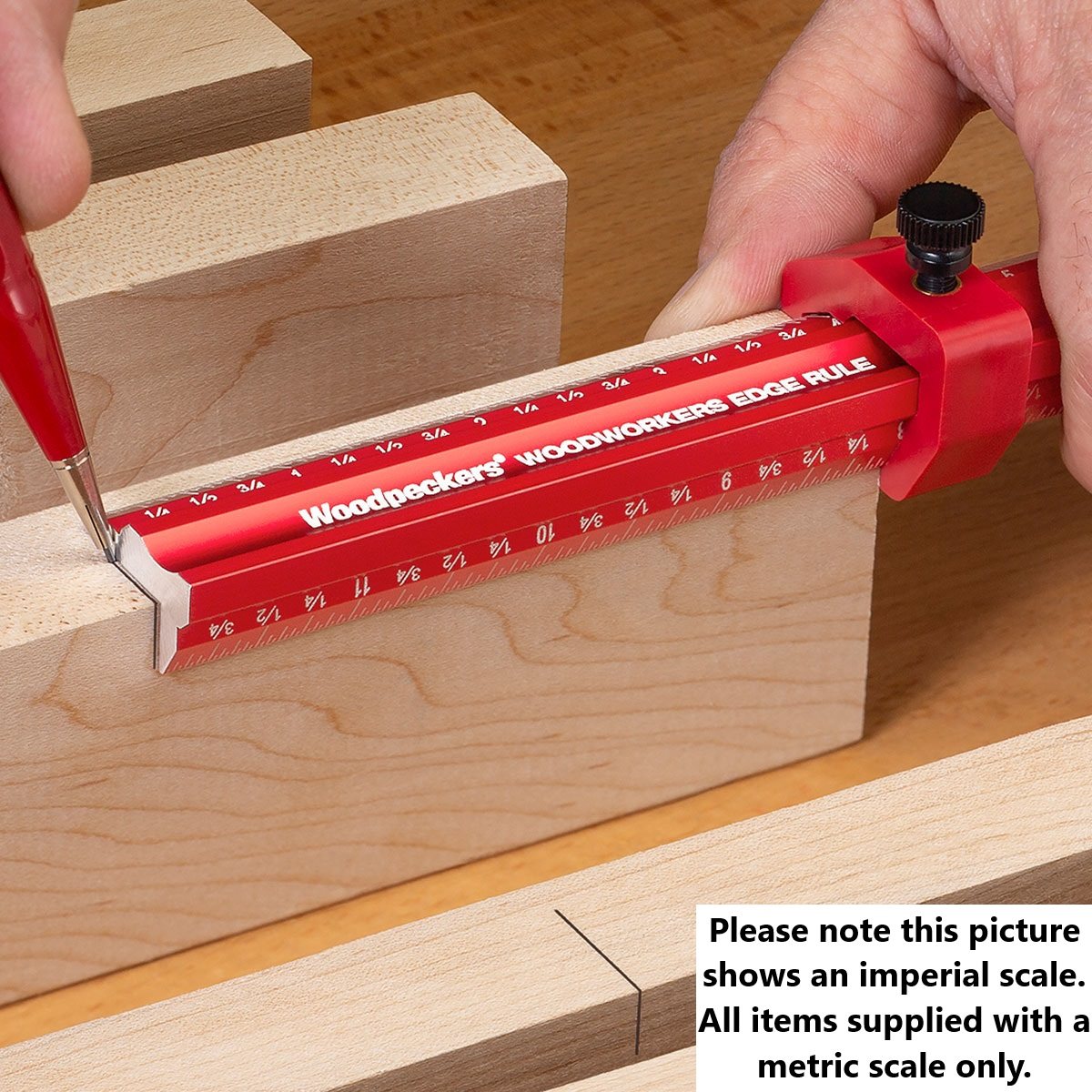 Woodpeckers Edge Rule 900mm - Classic Hand Tools Limited