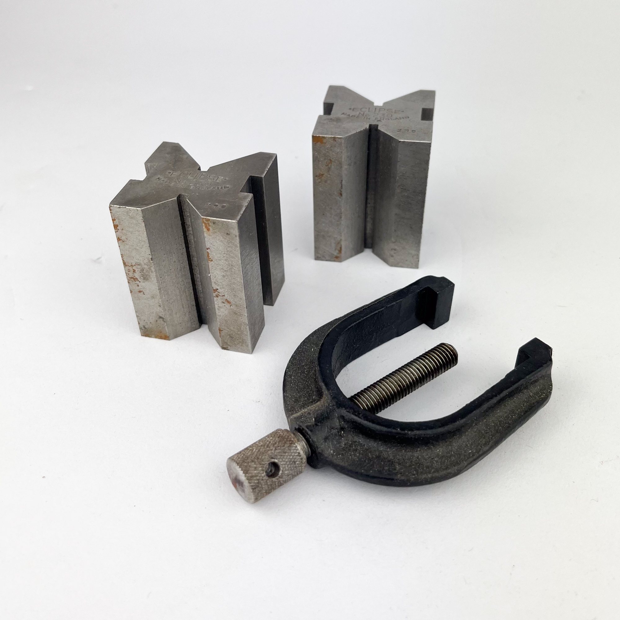 Friday Finds Eclipse No: 230 Engineers 1 1/2'' Vee blocks and clamp ...
