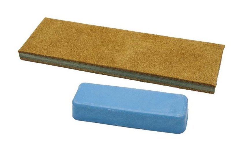 Double Sided Leather Sharpening Strop 8" x 3" with Paste - Classic Hand ...