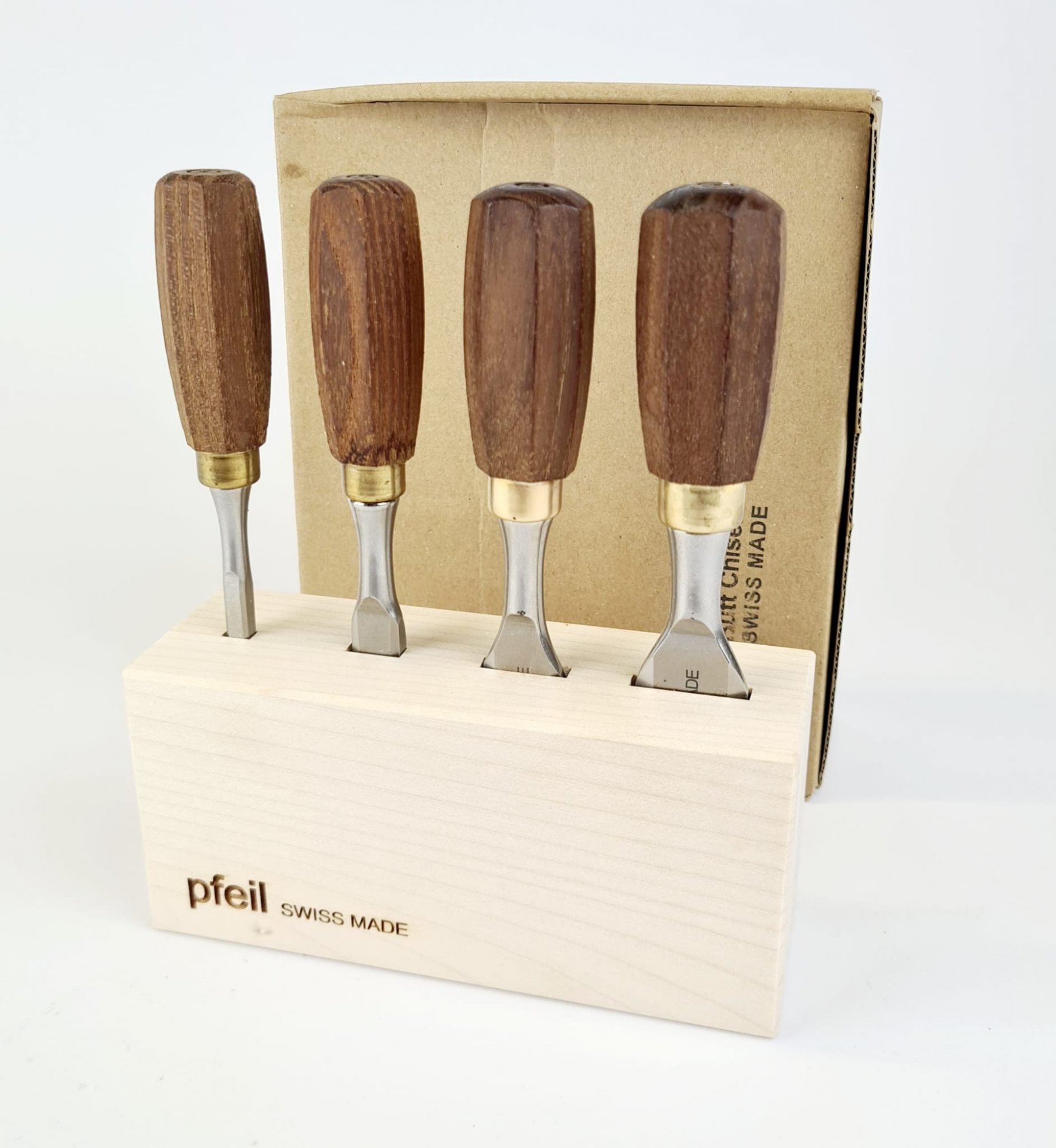 Friday Finds Set of 4 Butt Chisels - Pfeil Swiss Made [Preowned, SOLD] - Classic Hand Tools Limited