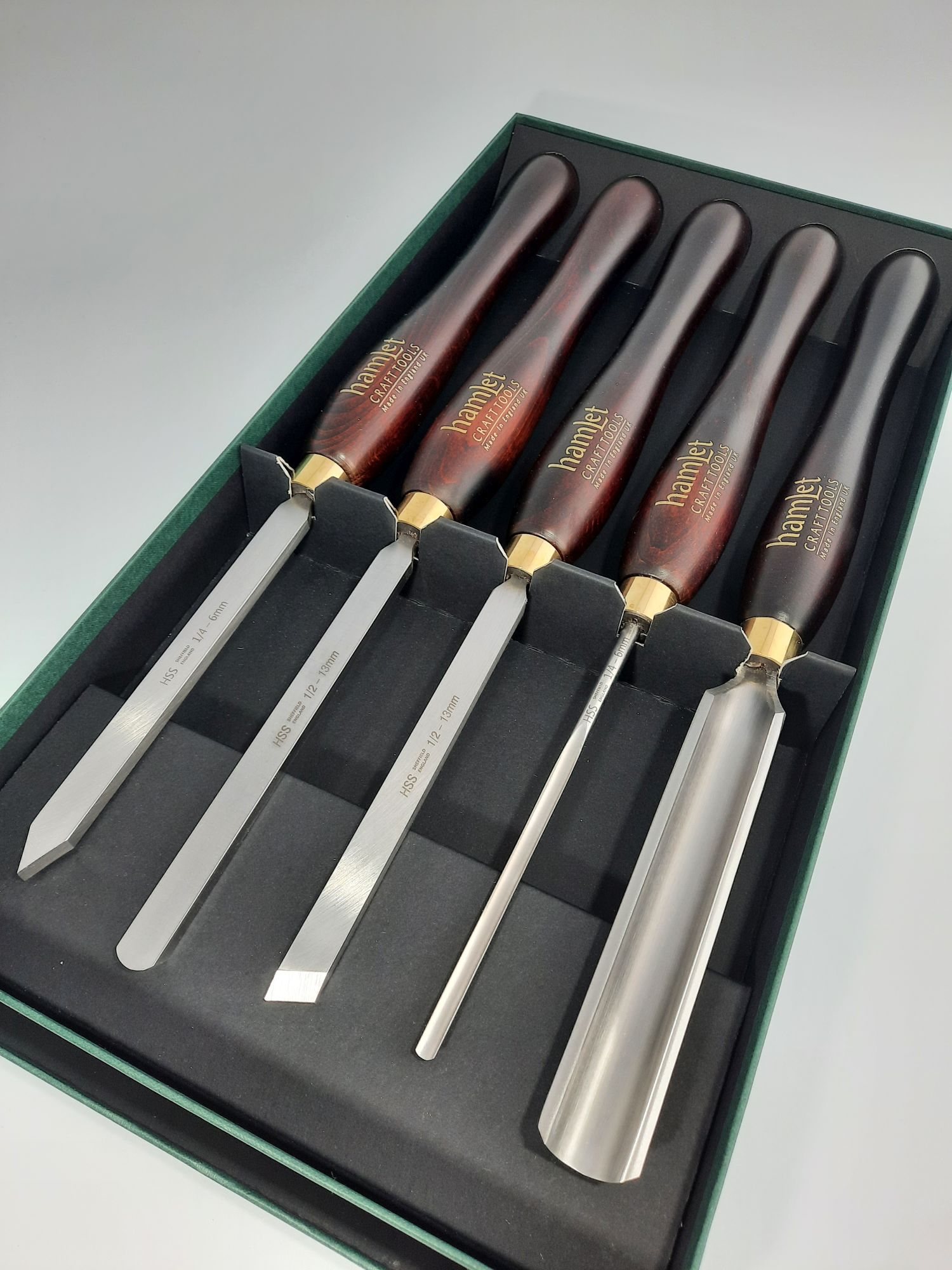 Hamlet Woodturning Boxed Set - 5 piece - Classic Hand Tools Limited