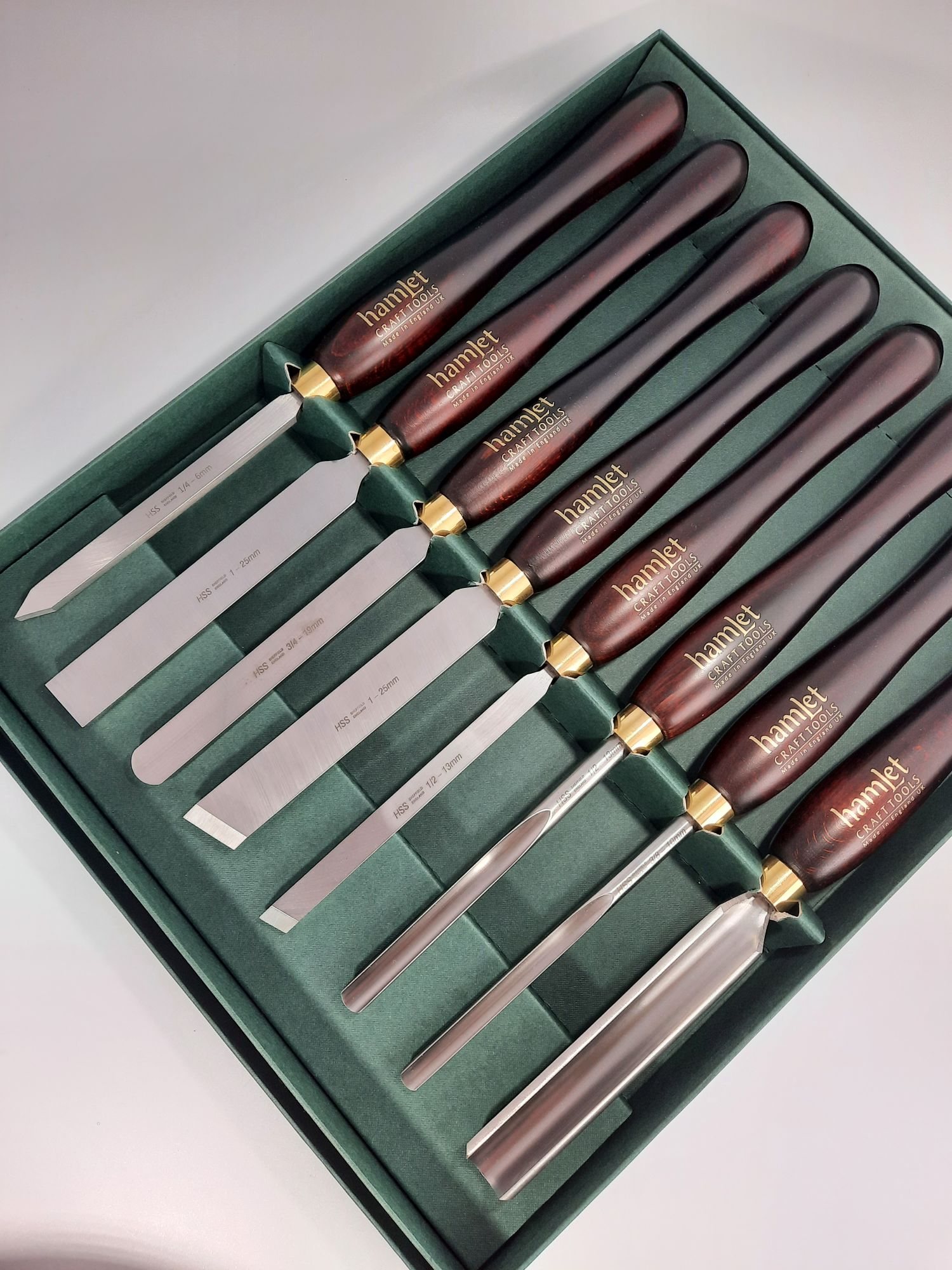 Hamlet Woodturning Boxed Set - 8 piece - Classic Hand Tools Limited