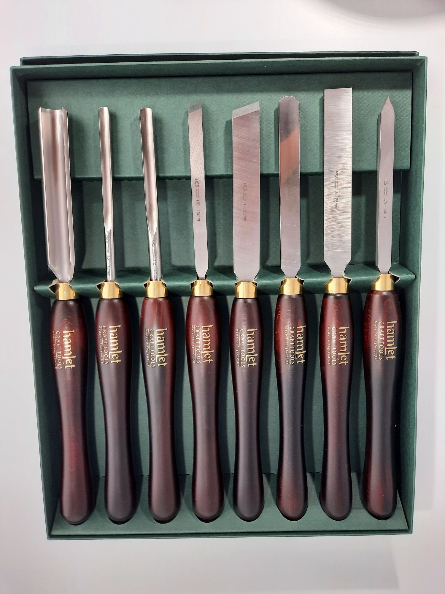 Hamlet Woodturning Boxed Set - 8 piece - Classic Hand Tools Limited