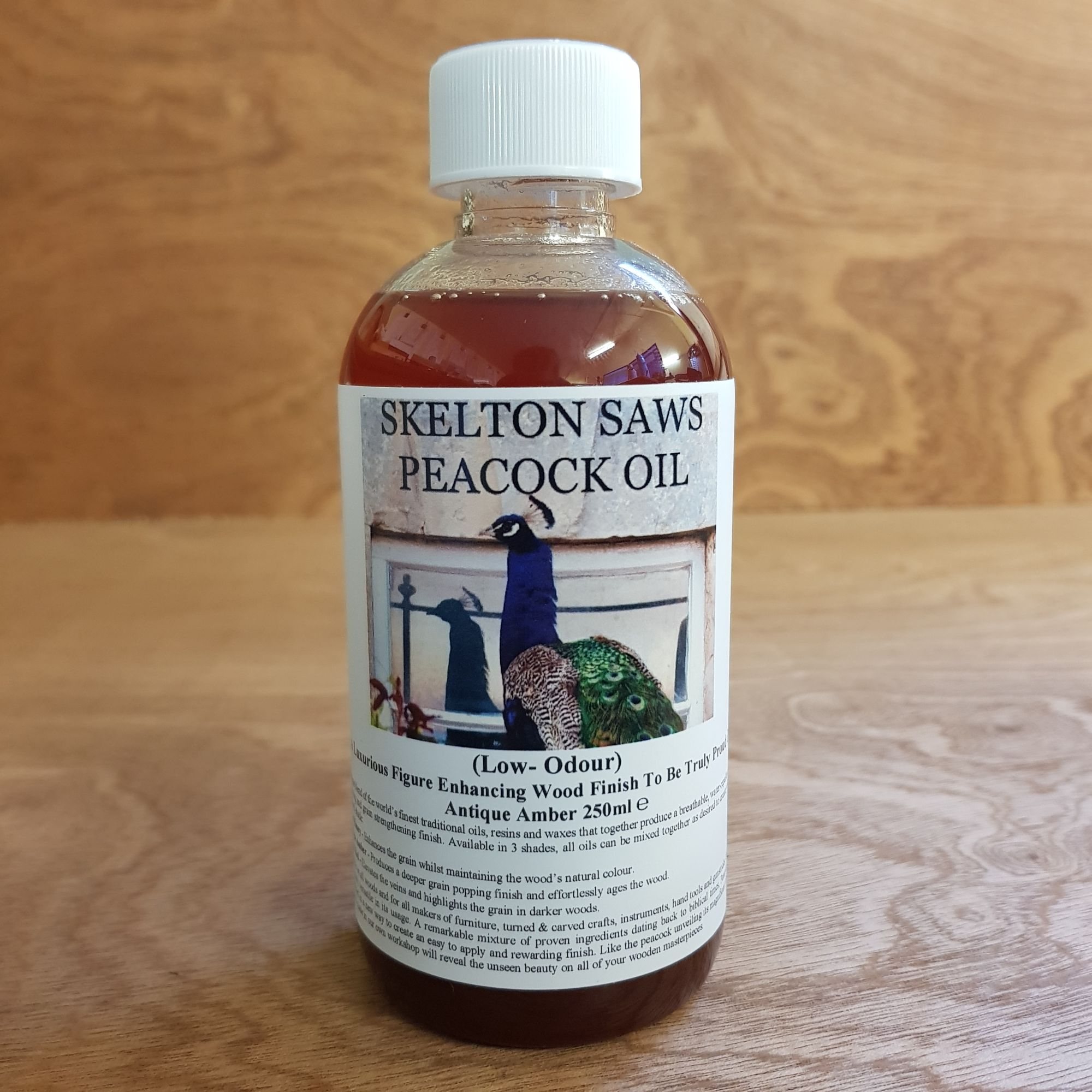 Peacock Oil (Low Odour) - Antique Amber - 250ml - Classic Hand Tools ...