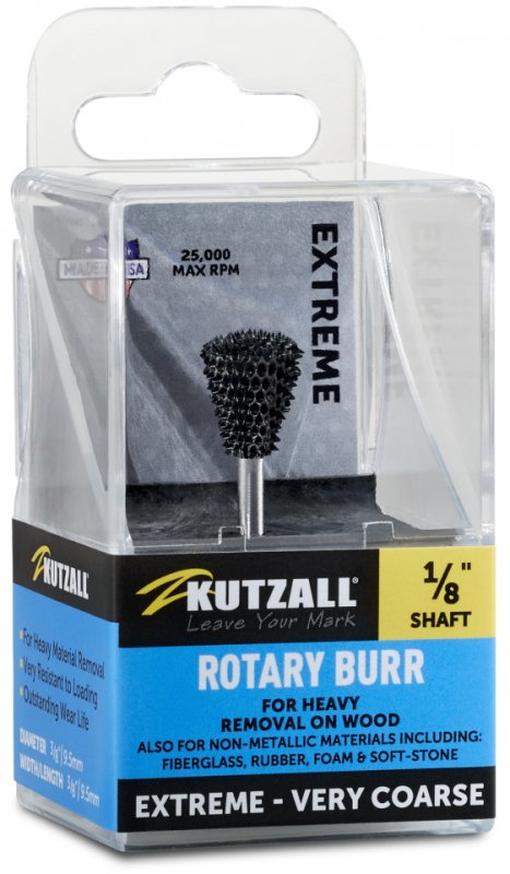 Kutzall 1/8'' Dovetail Burr - 3/8'' x 1/2'' - Classic Hand Tools Limited