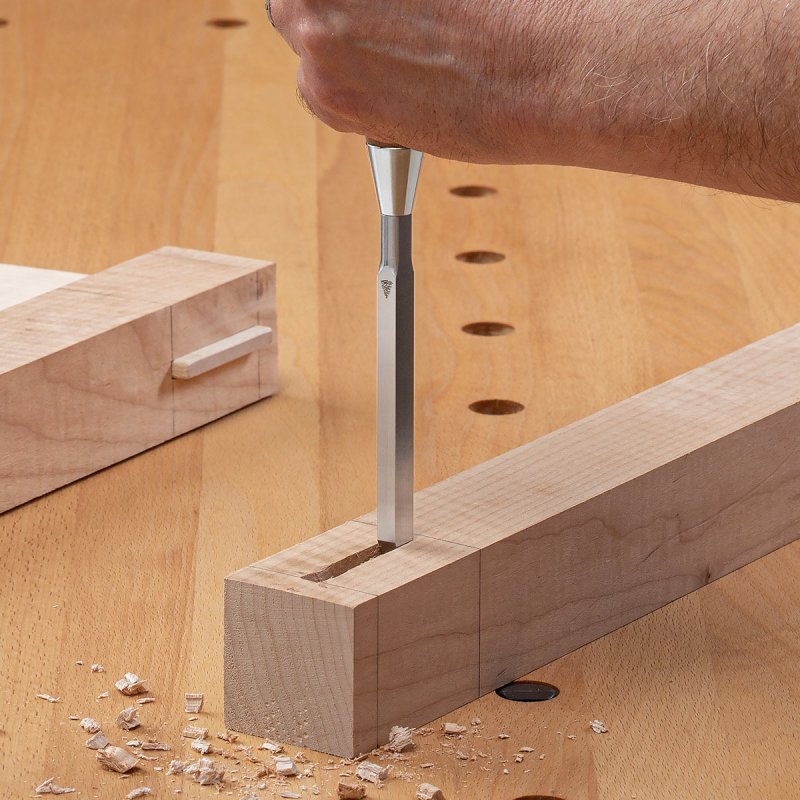 Blue Spruce Optima Mortise Chisels - Curly Maple - Classic Hand Tools ...