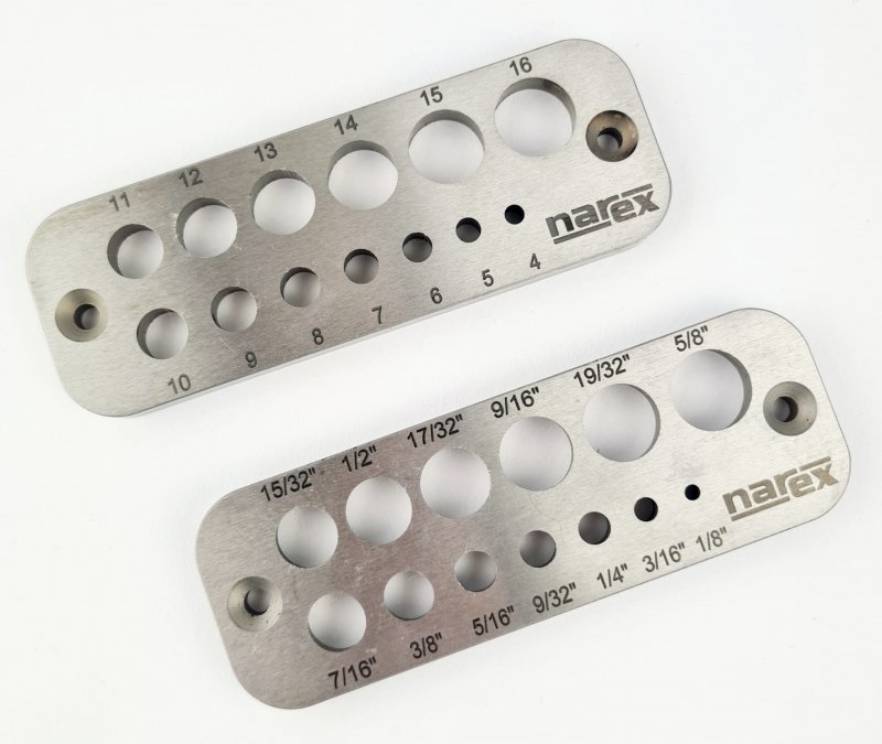 Narex Dowel Plates - Classic Hand Tools Limited