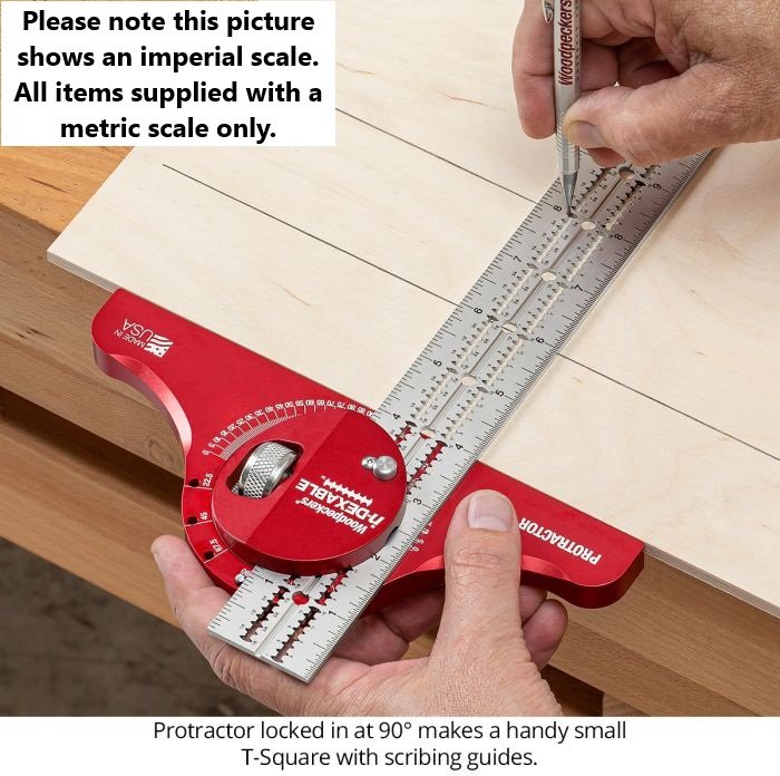 Woodpeckers in-DEXABLE Protractor - Classic Hand Tools Limited
