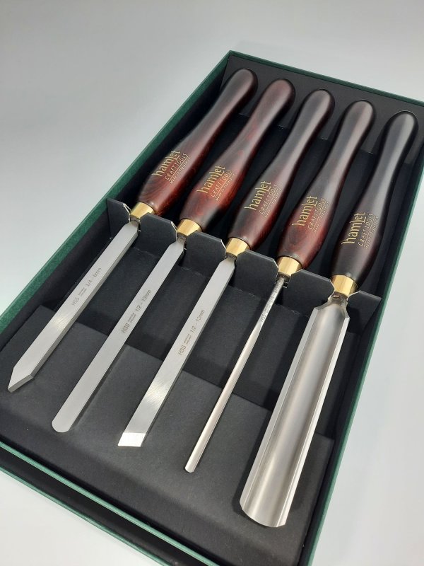 Hamlet Woodturning Boxed Set - 5 piece - Classic Hand Tools Limited