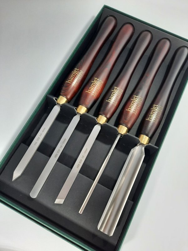 Hamlet Woodturning Boxed Set - 5 piece - Classic Hand Tools Limited